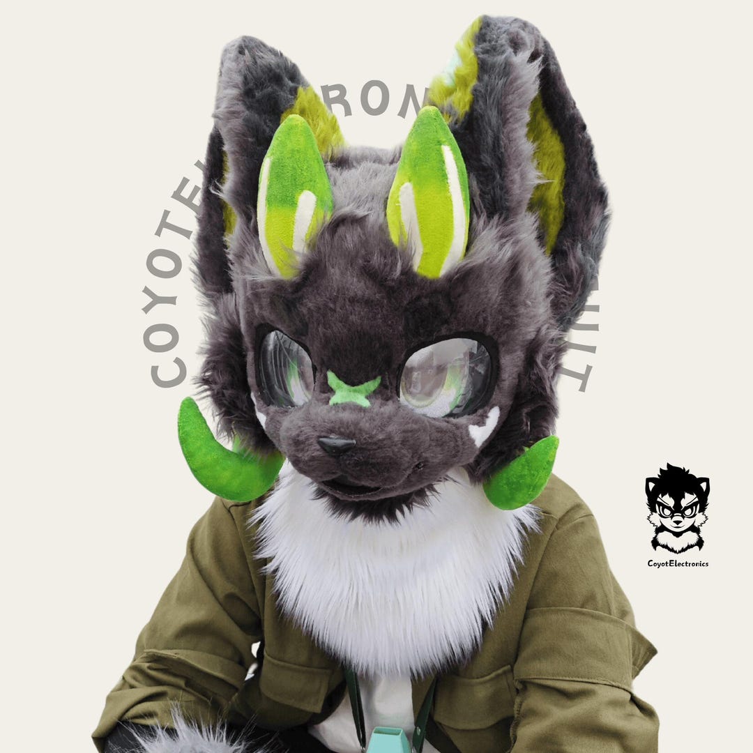 Evil Venom Dog Fursuit Head, Custom Fursuit Head, Kenomo Theme Party ...