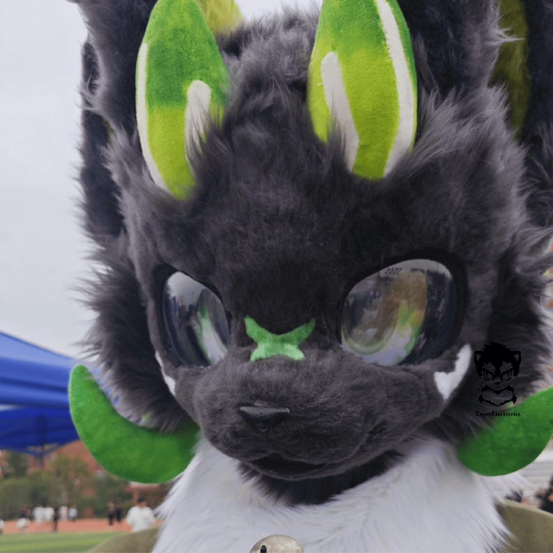 Evil Venom Dog Fursuit Head, Custom Fursuit Head, Kenomo Theme Party ...