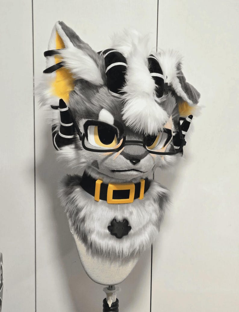 Evil Goat Teacher Fursuit Head, Custom Fursuit Head, Kenomo Theme Party ...