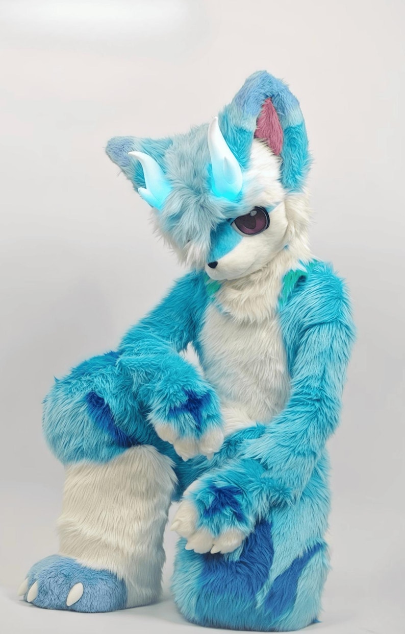 Ocean Dragon Fursuit Full Body Suit, Custom Fursuit Head, Kenomo Theme ...