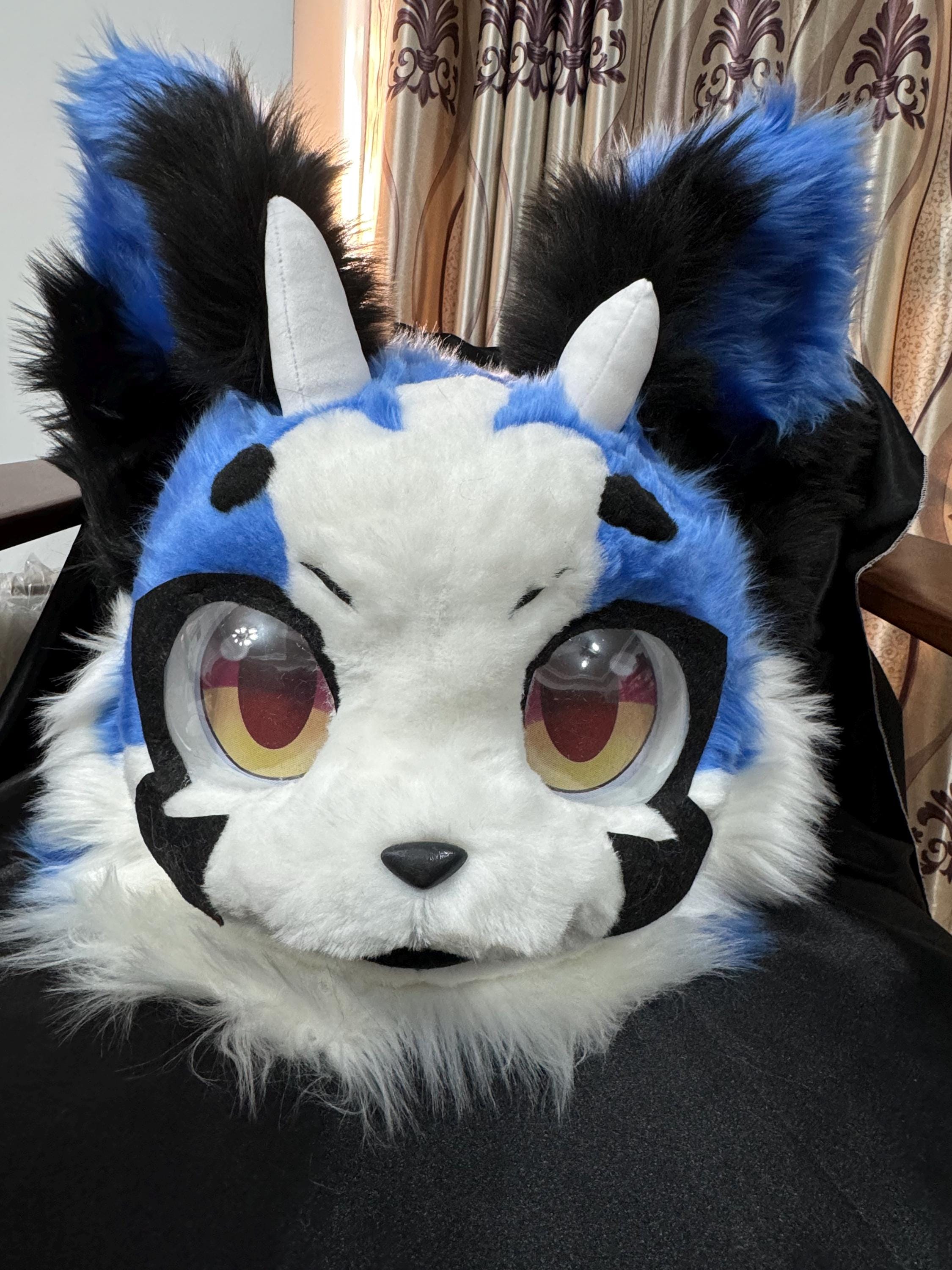 Fursuit Head,custom Fursuit Head,kenomo Theme Party,furry Fursona Mask ...