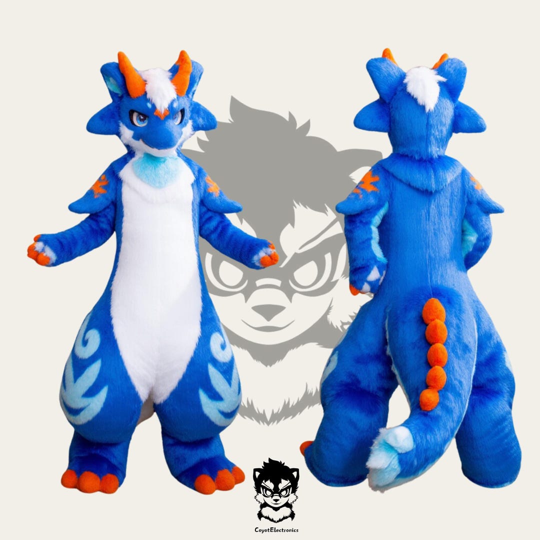 Blue Ocean Plague Fursuit Head,custom Fursuit Head,kenomo Theme Party ...