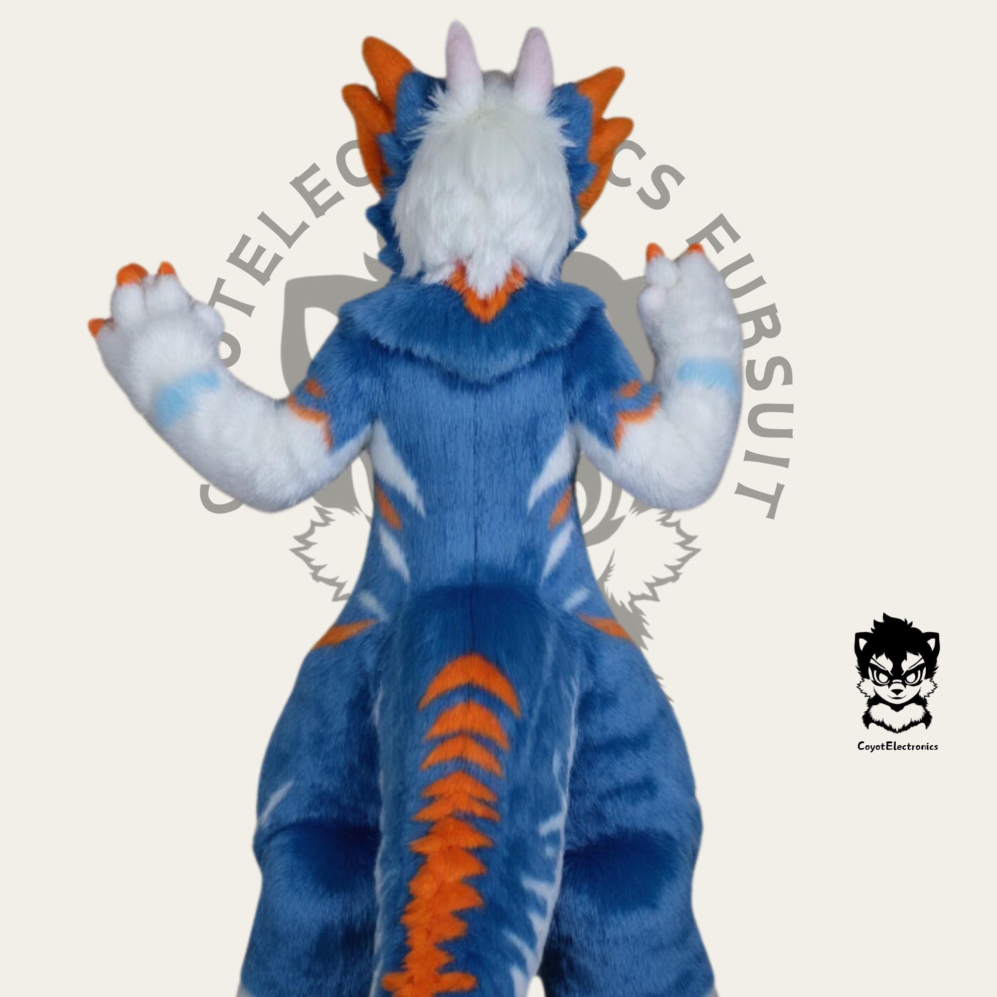 Blue Ocean Dragon King Fursuit Head, Custom Fursuit Head, Kenomo Theme ...