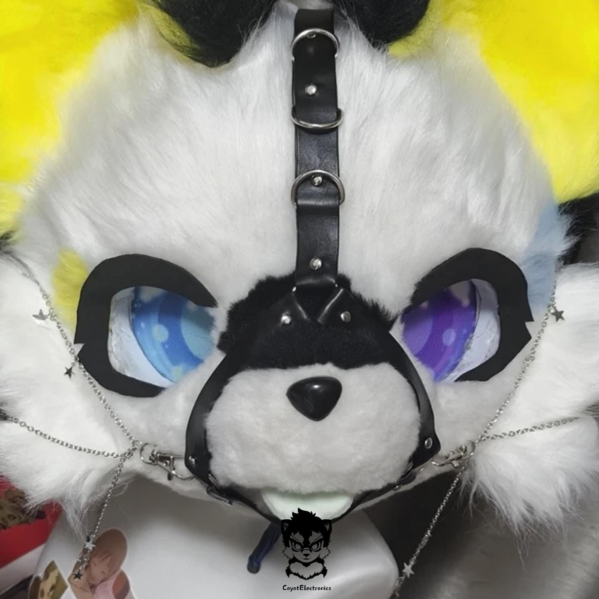 Fursuit Mouth Sleeve Chain, Fursuit Head Accessories, Leather ...