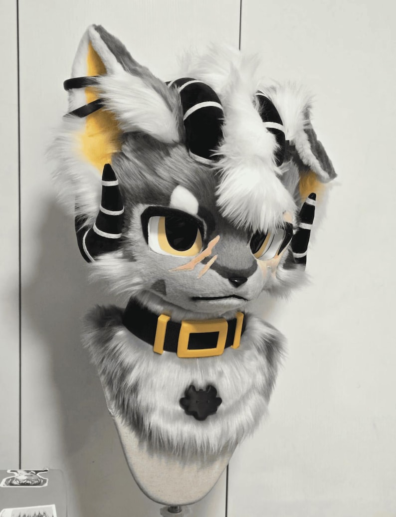 Evil Goat Teacher Fursuit Head, Custom Fursuit Head, Kenomo Theme Party ...