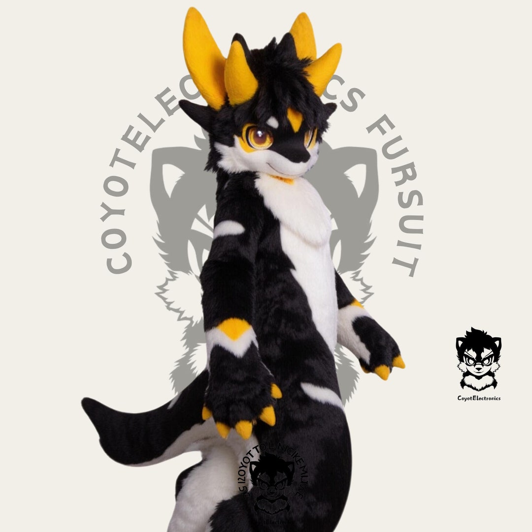 Black Desert Fire Lord Fursuit Head, Custom Fursuit Head, Kenomo Theme ...