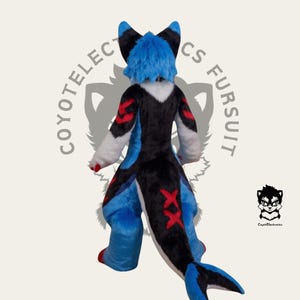 Blue Devil Dragon Fursuit Head,custom Fursuit Head,kenomo Theme Party ...