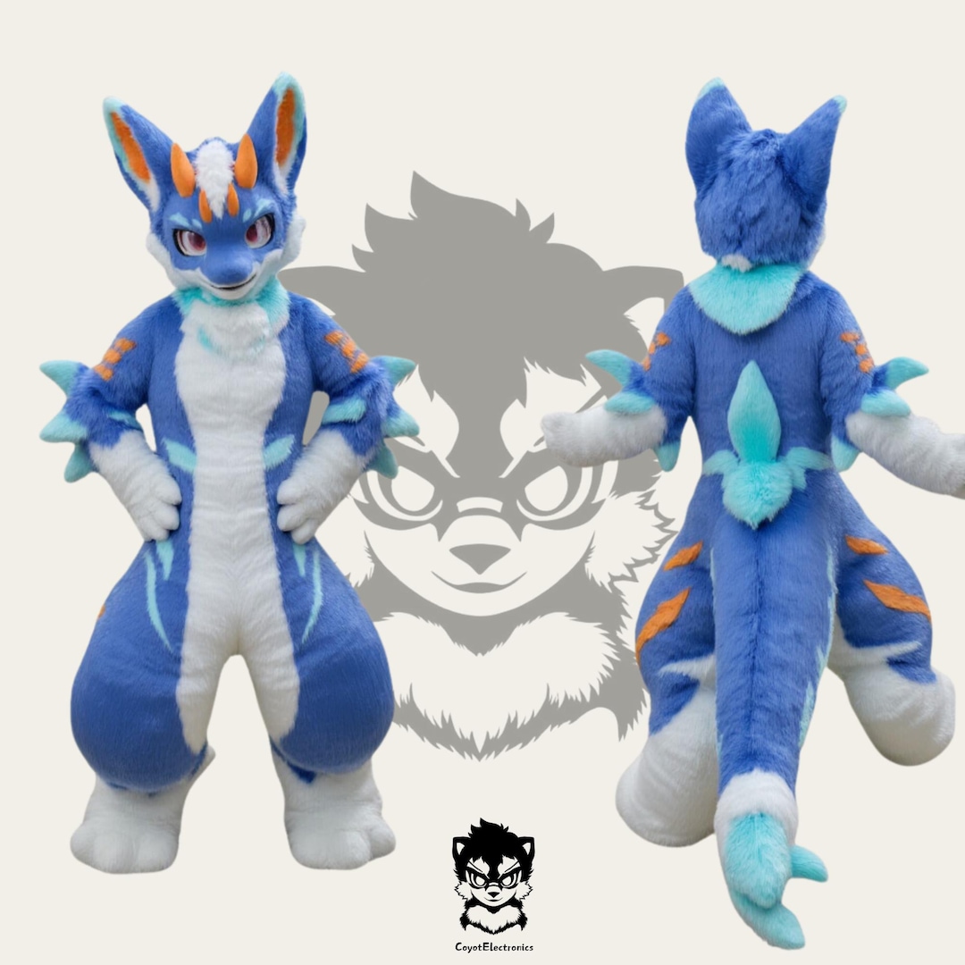 Blue Deep Sea Shark Fursuit Head,custom Fursuit Head,kenomo Theme Party ...