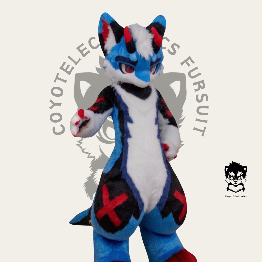 Blue Devil Dragon Fursuit Head,custom Fursuit Head,kenomo Theme Party ...