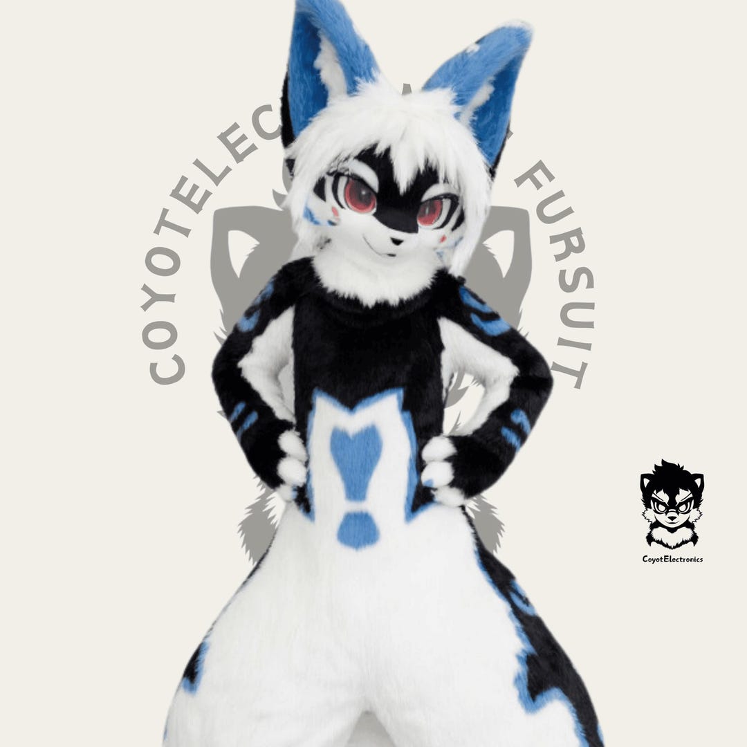 Windy Plains Snow Wolf Fursuit Head, Custom Fursuit Head, Kenomo Theme ...