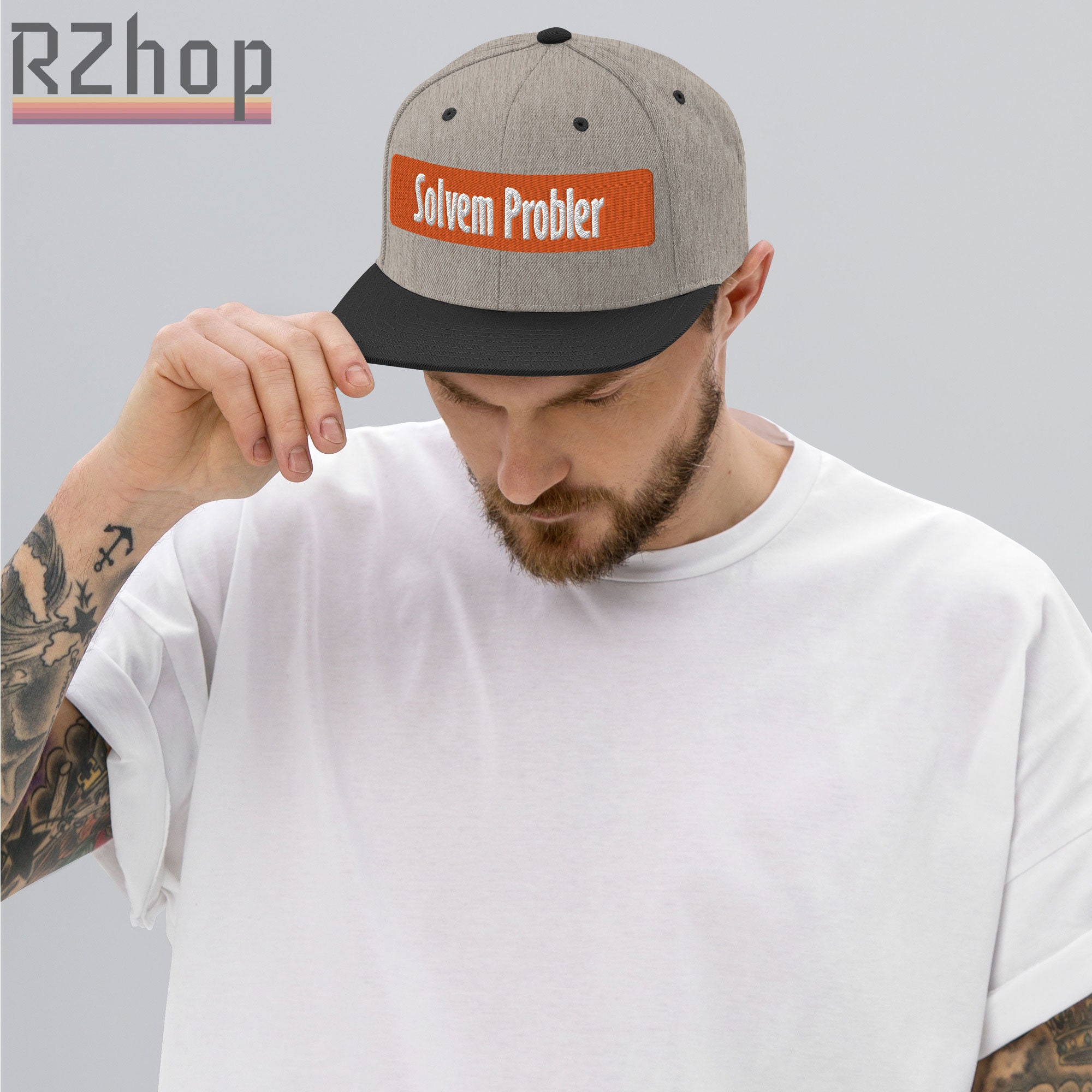 Solvem Probler Snapback Problem Solver Embroidered Parody Hat Humor ...