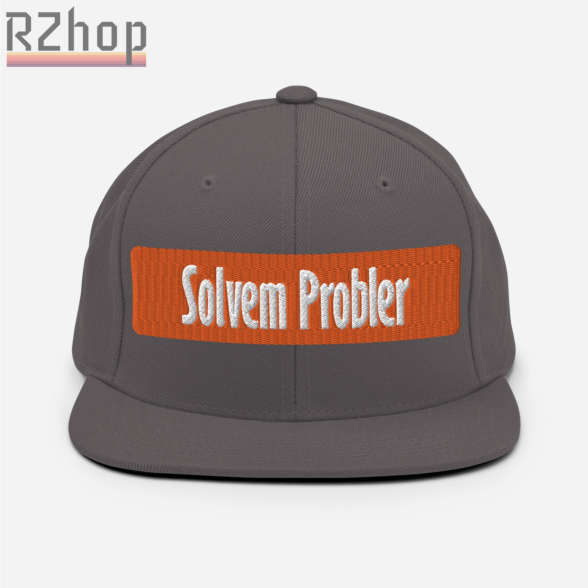 Solvem Probler Snapback Problem Solver Embroidered Parody Hat Humor ...