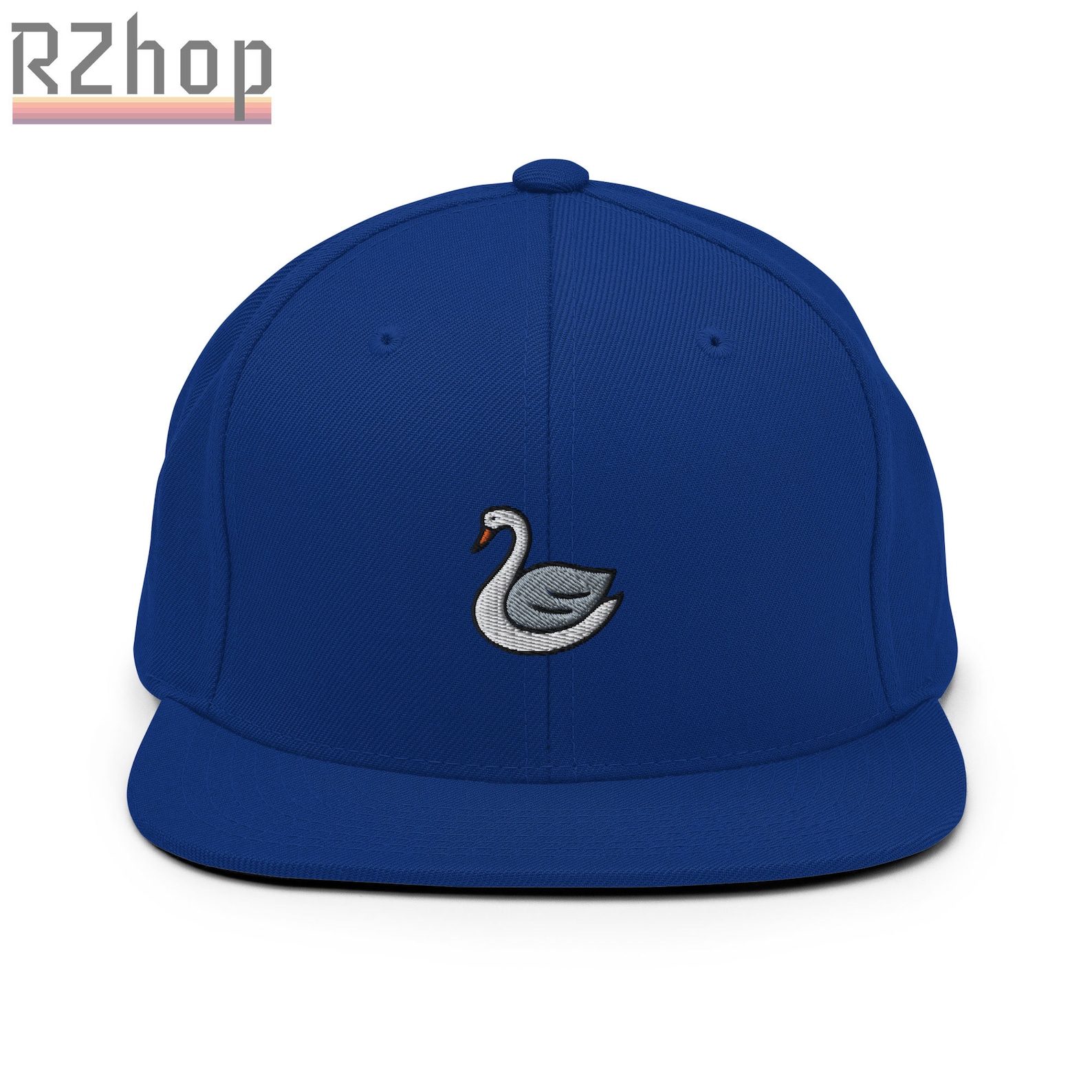 Cute Swans Snapback Hat Embroidered Cute Swans Hat Simple Art Design ...