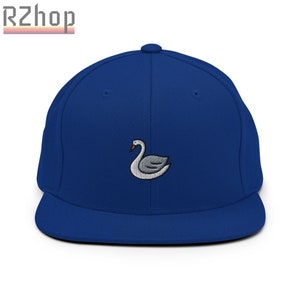 Cute Swans Snapback Hat Embroidered Cute Swans Hat Simple Art Design ...