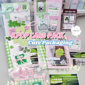 Kpop Card Pack Cute Packaged Bags | Boy Groups Freebies Pack | Craft ...