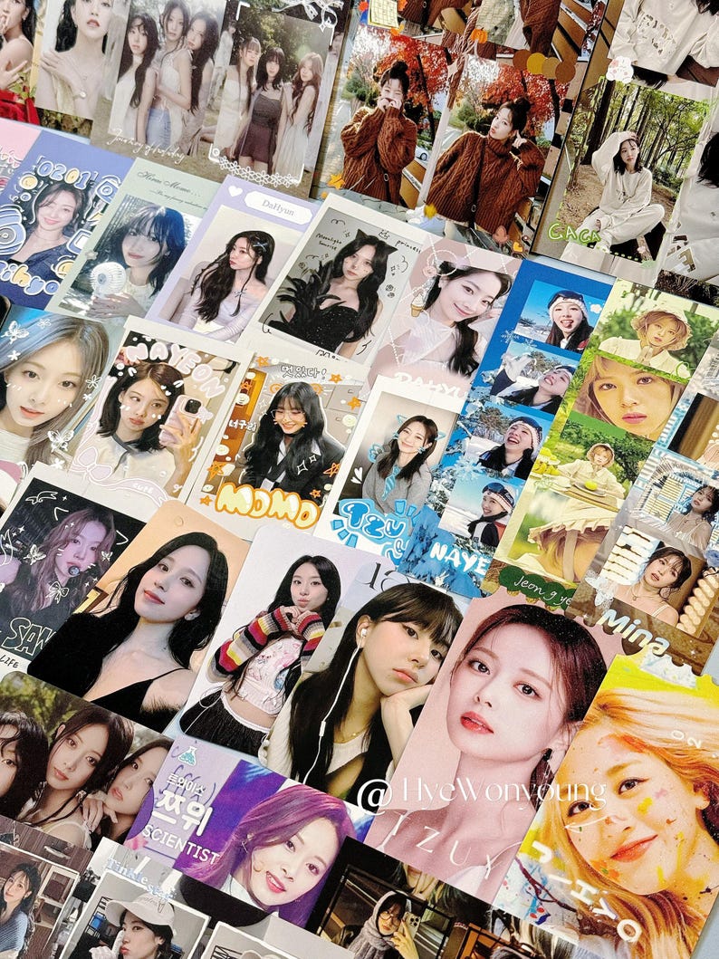 Twice Concert Freebies Pack Cards | Kpop Fanmade Photocards Polaroids ...