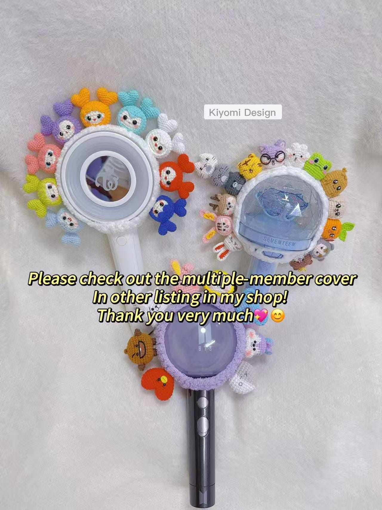 TWICE Lightstick Crochet Cover CANDYBONG LOVELY Solo Member Design ...