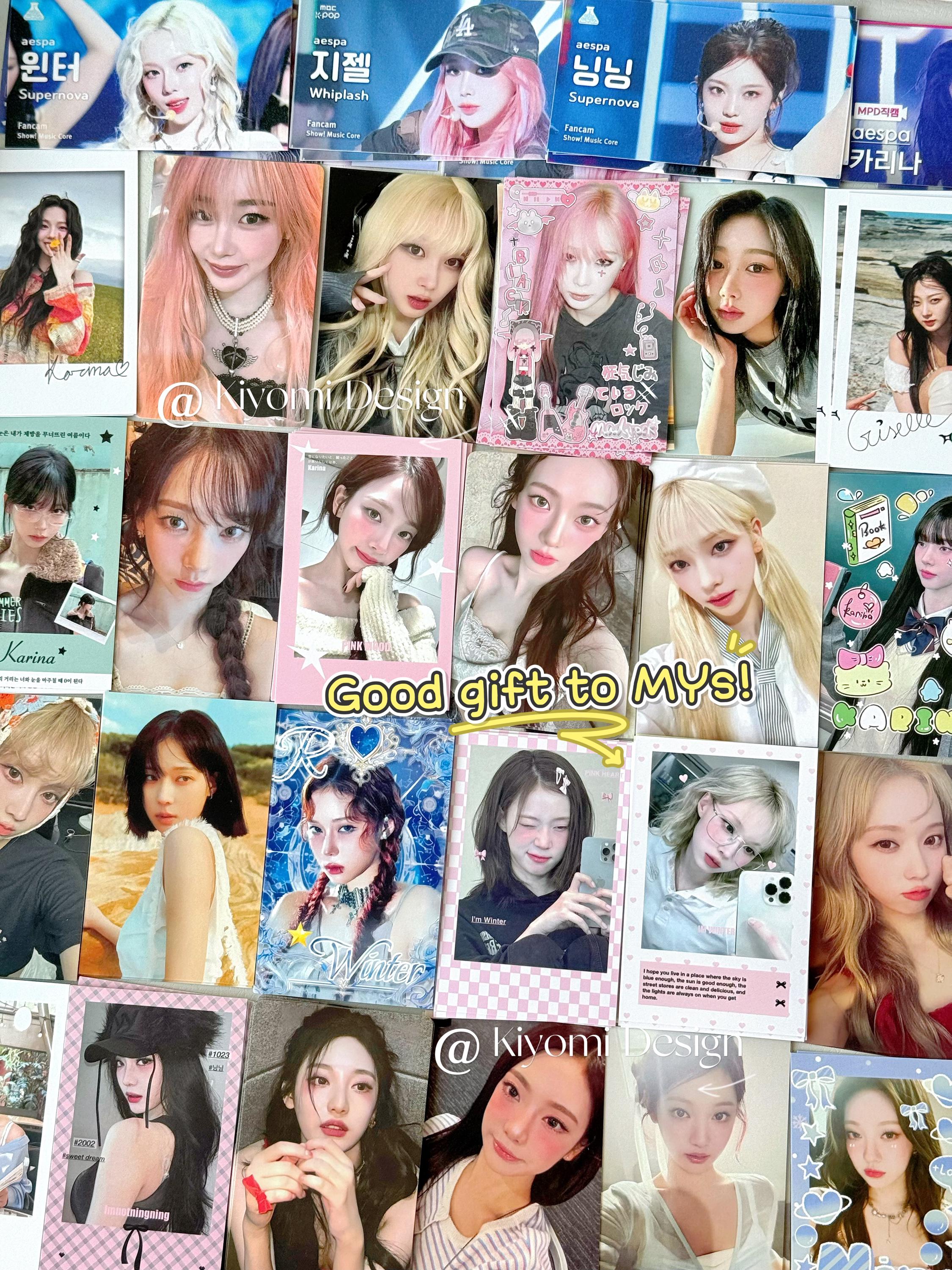 Aespa Cards Pack | Karina Winter Giselle Ningning | Fanmade Merch ...