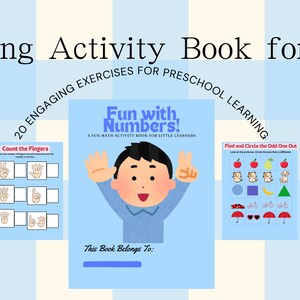 Printable Kids Counting Activity Book 20 Fun Math Exercises for ...