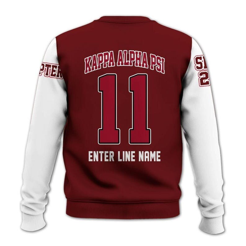 Kappa Alpha Psi Custom Chapter Shirt, Personalized Crimson Shirt White ...