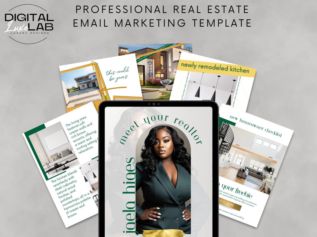 Real Estate Email Template, Email Marketing Material, Lead Pages for ...