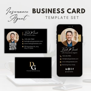 Life Insurance Business Card Template Insuranceagent Business Card ...