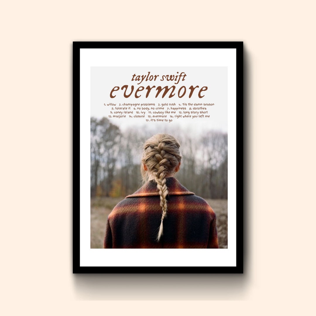 Digital Download Taylor Swift Evermore Taylor's Version Album Poster - Etsy