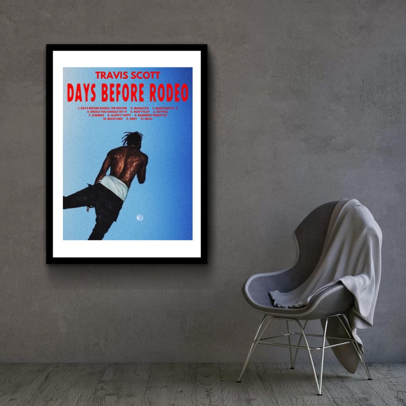 Digital Download Travis Scott Days Before Rodeo Album Poster - Etsy