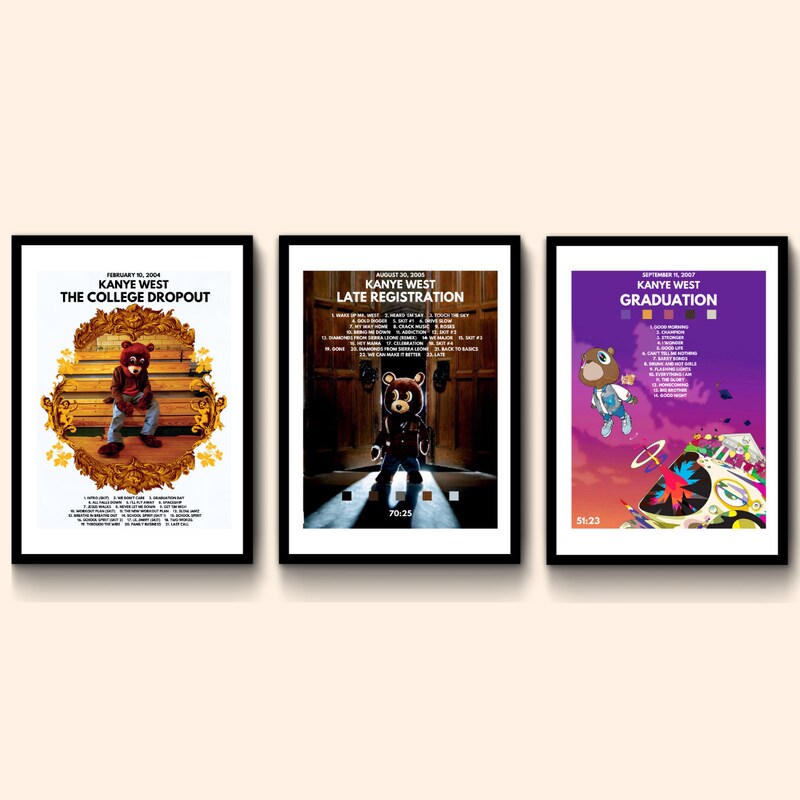 Graduation Kanye West Poster - Etsy