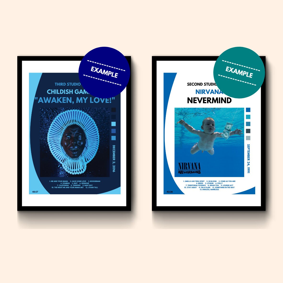 Custom Album Cover Digital Poster Personalized Album Cover Print Custom ...