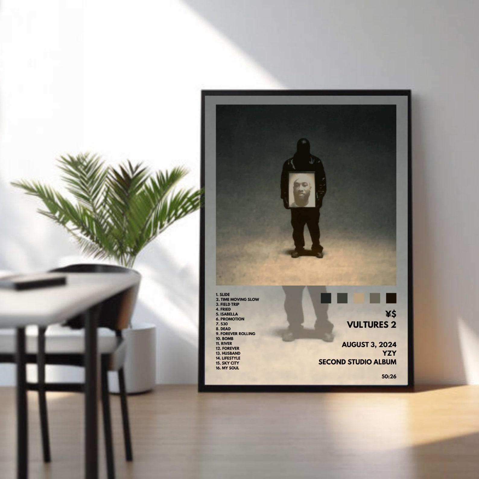 Digital Download Kanye West Vultures Poster Set vultures 1 & 2 Album ...