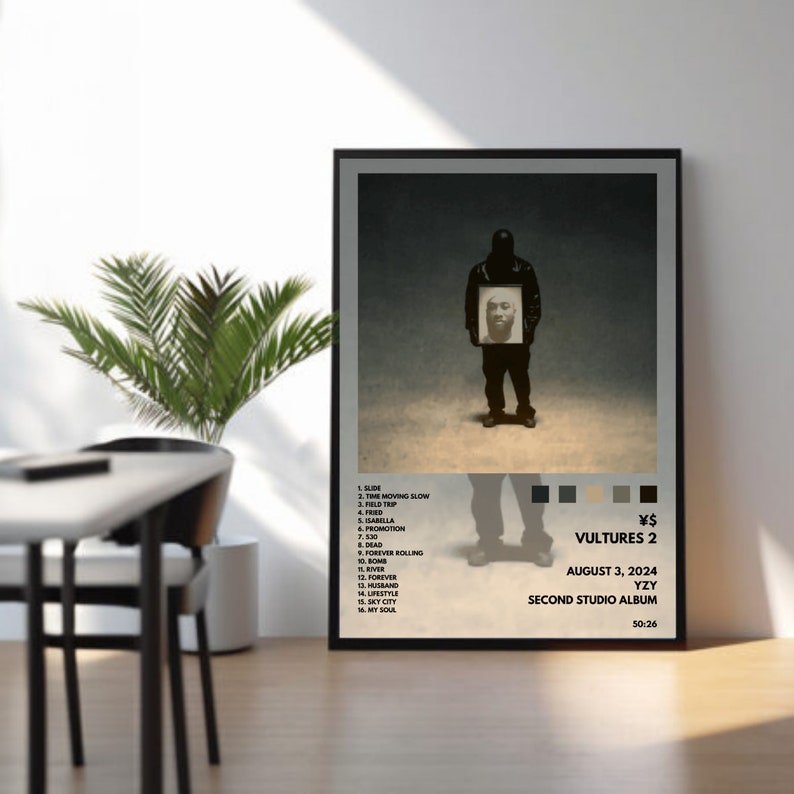 Digital Download Kanye West Vultures Poster Set vultures 1 & 2 Album ...
