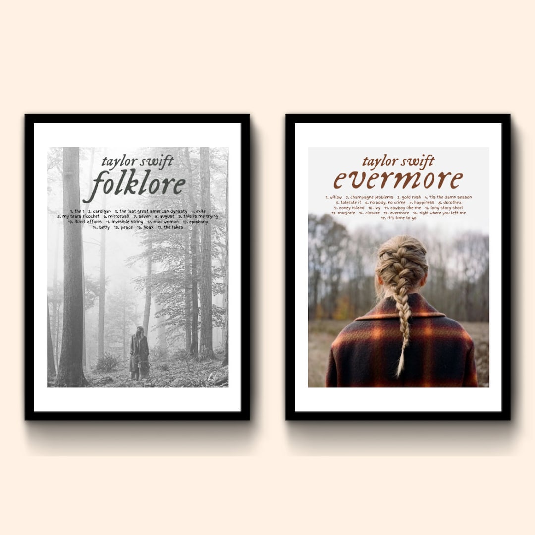 Buy Digital Download Taylor Swift Folklore & Evermore Taylor's Version ...