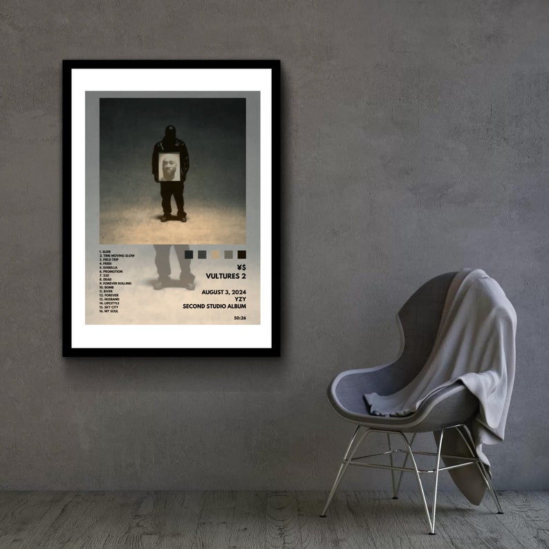 Digital Download Kanye West Vultures Poster Set vultures 1 & 2 Album ...