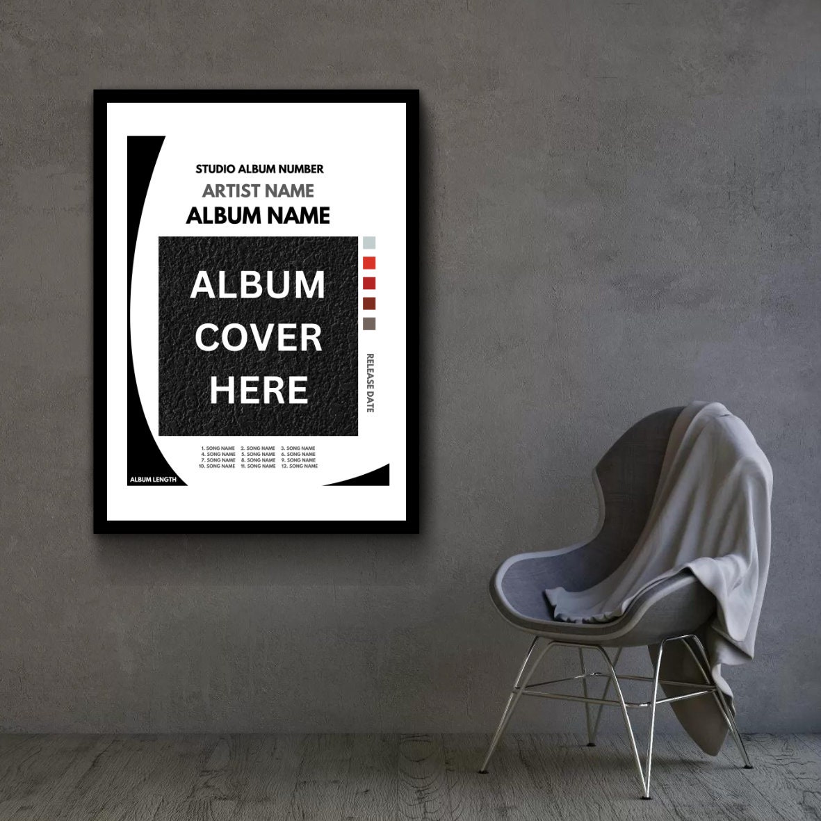 Custom Album Cover Digital Poster Personalized Album Cover Print Custom ...