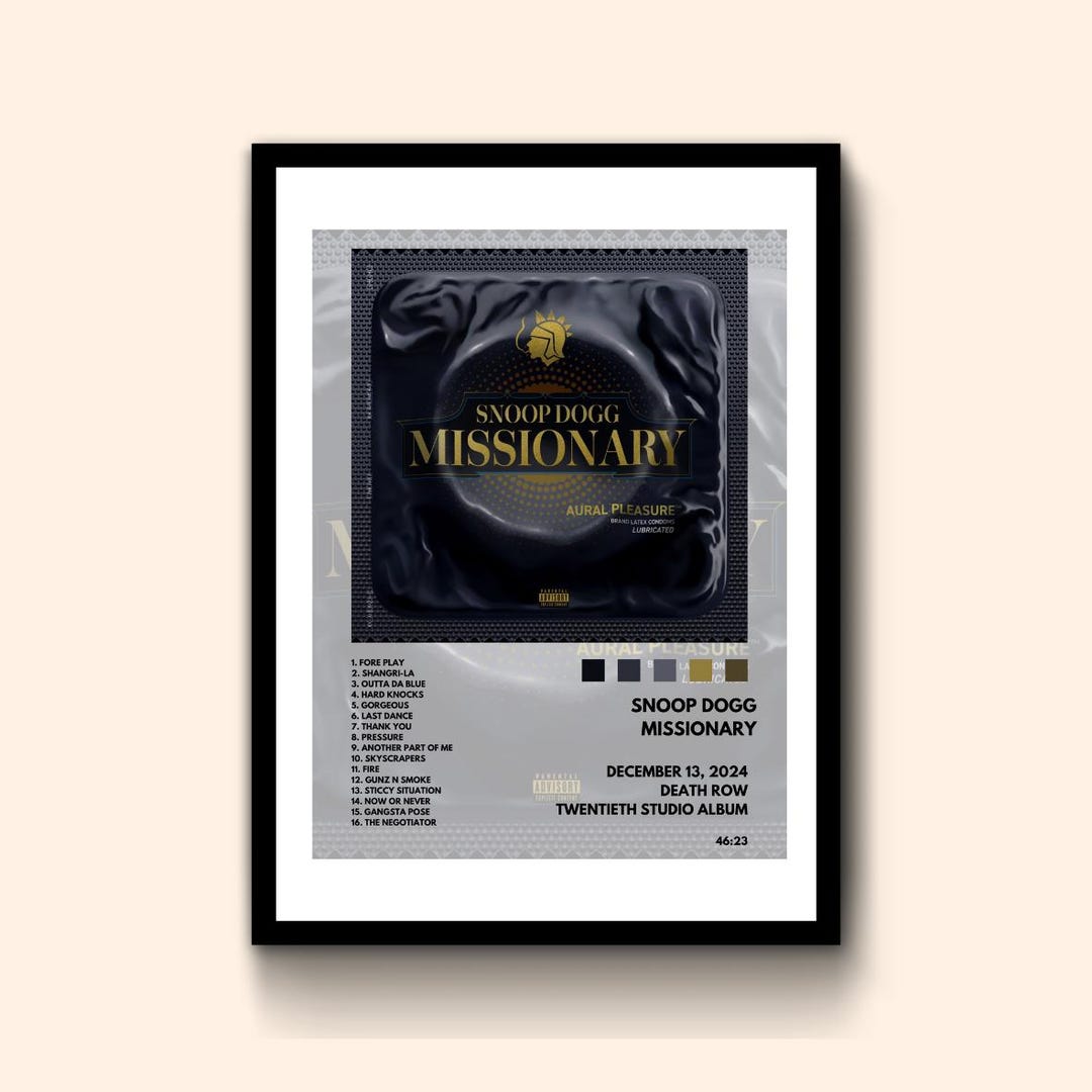Digital Download Snoop Dogg Missionary Album Tracklist Poster - Etsy
