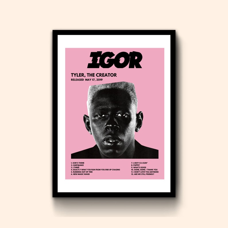 Digital Download Tyler the Creator Igor Album Poster - Etsy