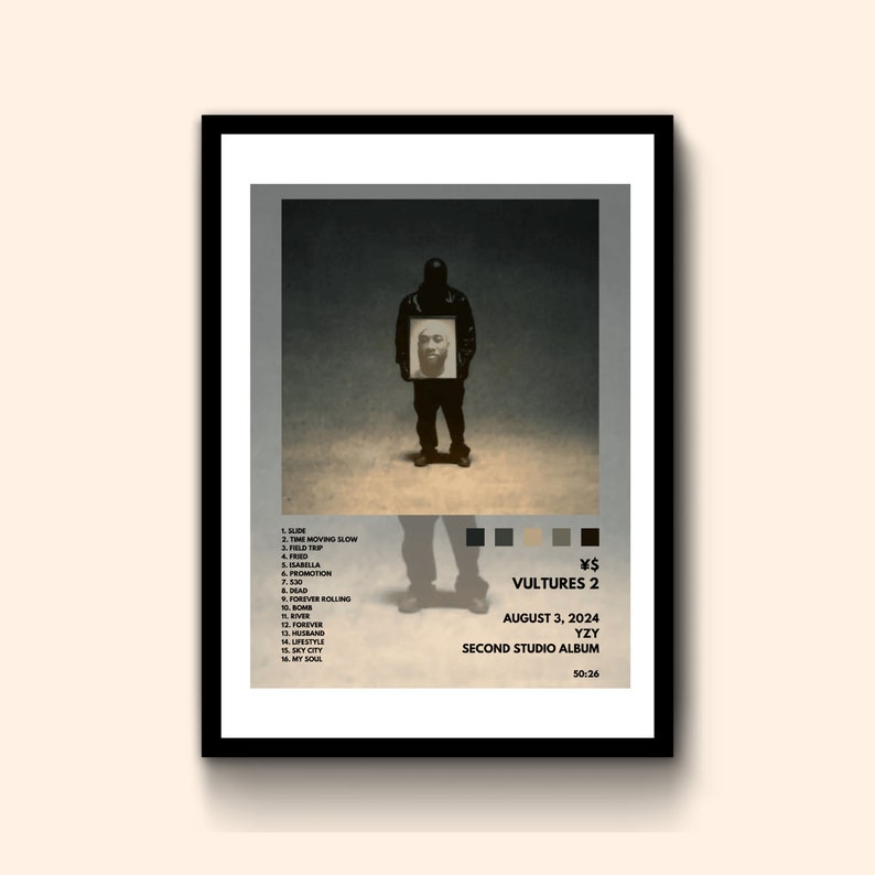 Digital Download Kanye West Vultures Poster Set vultures 1 & 2 Album ...