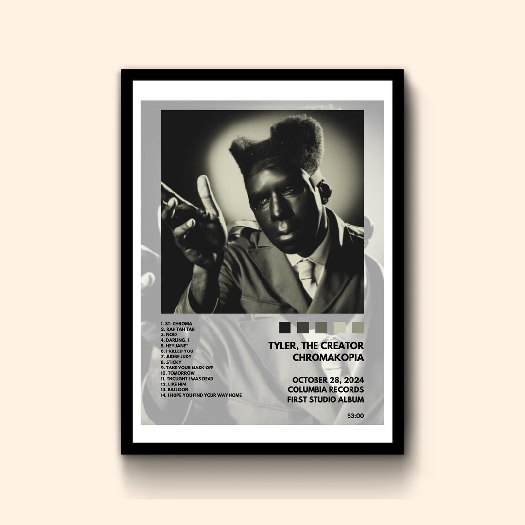 Digital Download Tyler, the Creator Chromakopia Album Poster - Etsy