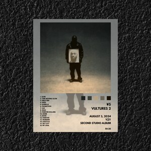 Digital Download Kanye West Vultures Poster Set vultures 1 & 2 Album ...