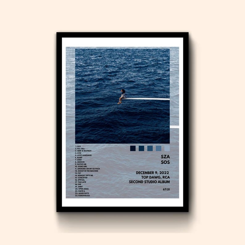Digital Download SZA SOS Album Tracklist Poster - Etsy