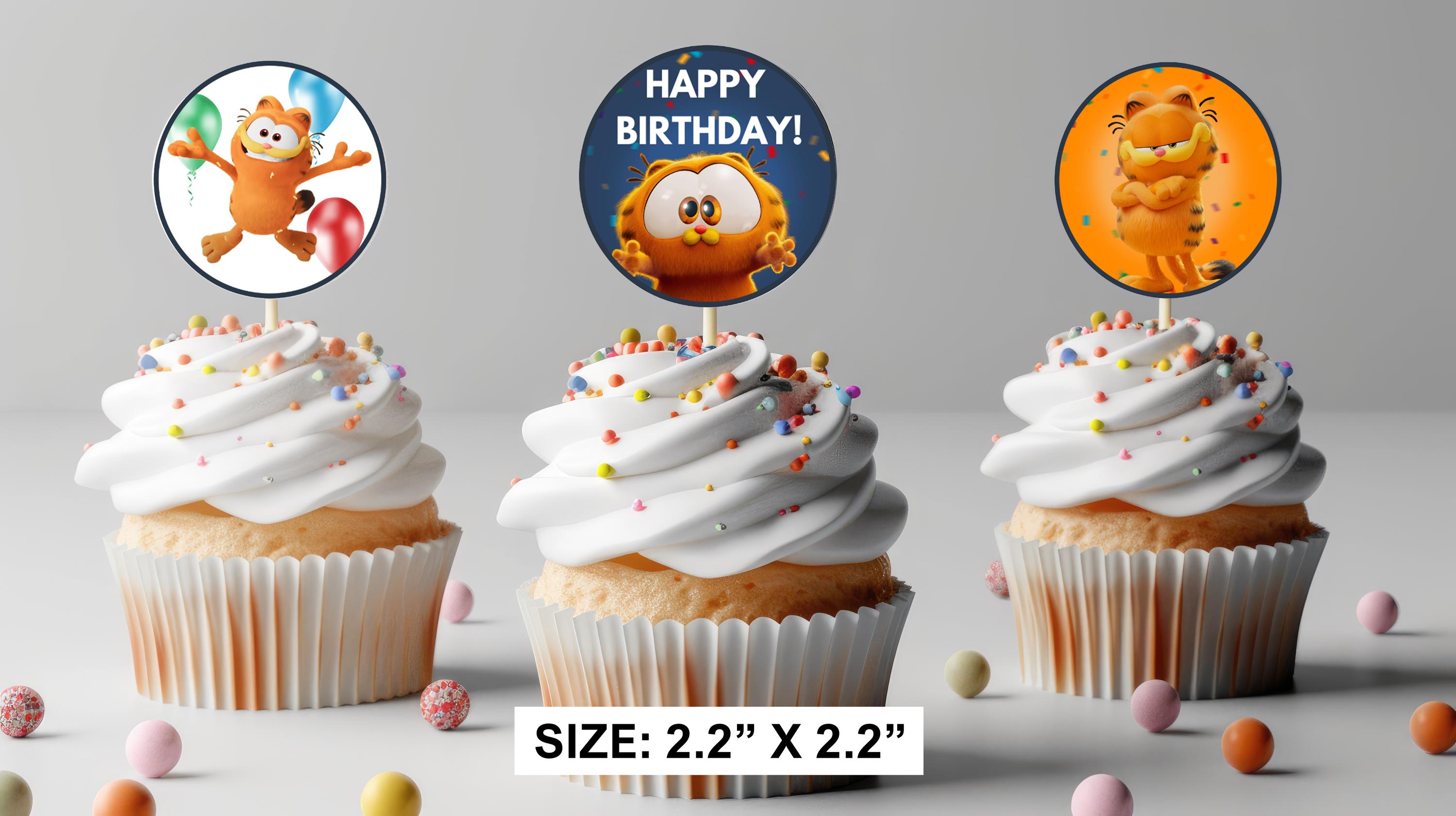 Editable Garfield Birthday Invitation Editable Garfield Party Hat ...