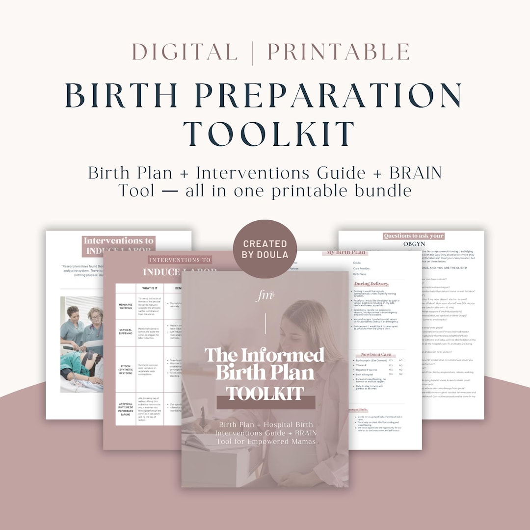 The Informed Birth Toolkit – Birth Plan Template, Hospital Intervention ...