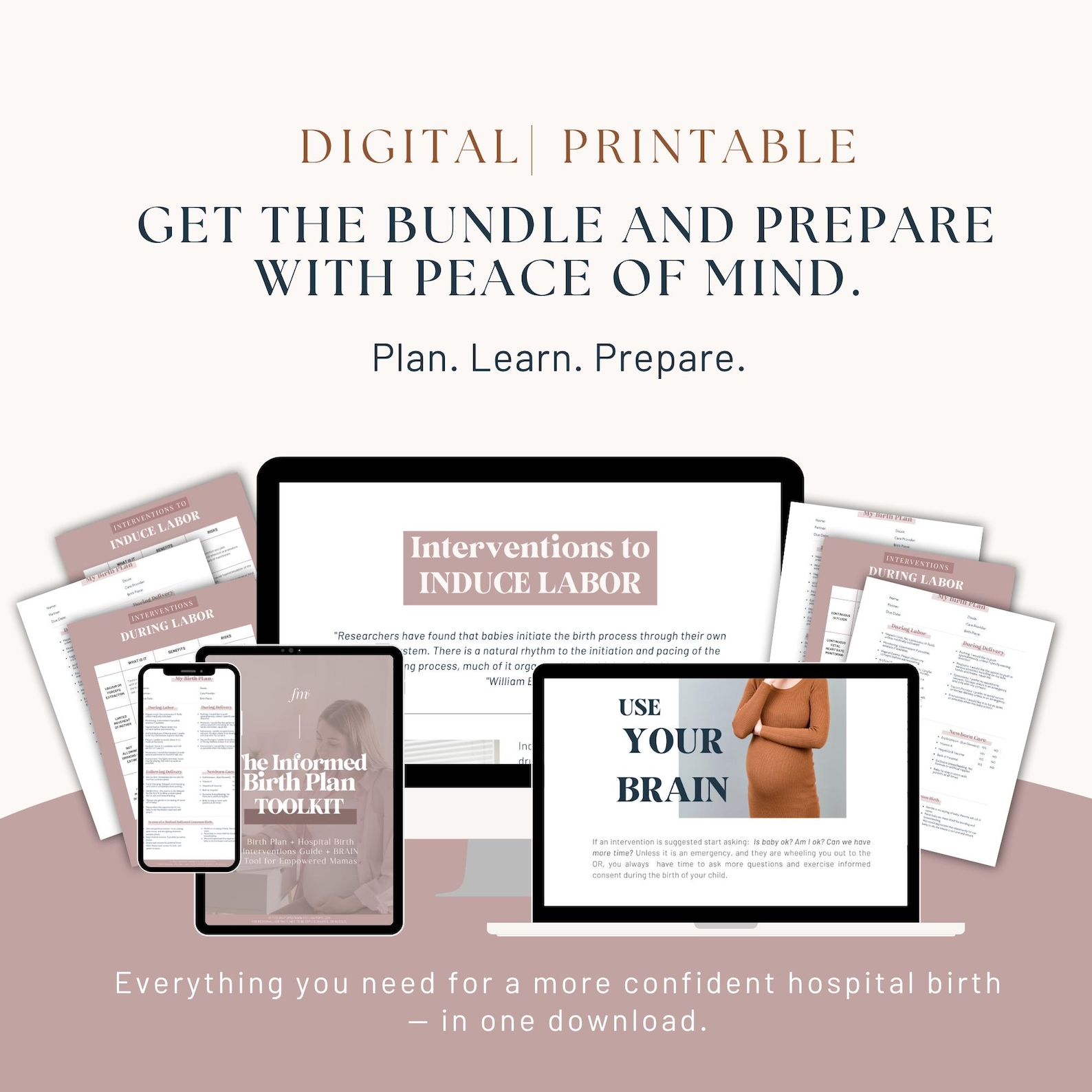 The Informed Birth Toolkit – Birth Plan Template, Hospital Intervention ...