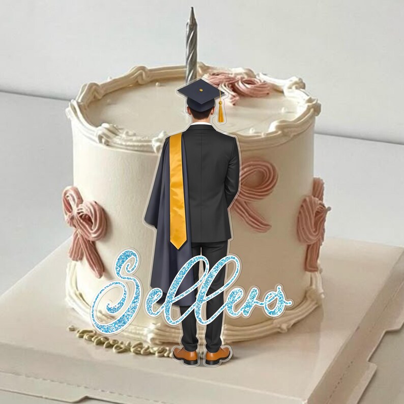 Personalized Graduation Cake Topper, Custom Graduation Cake Topper ...