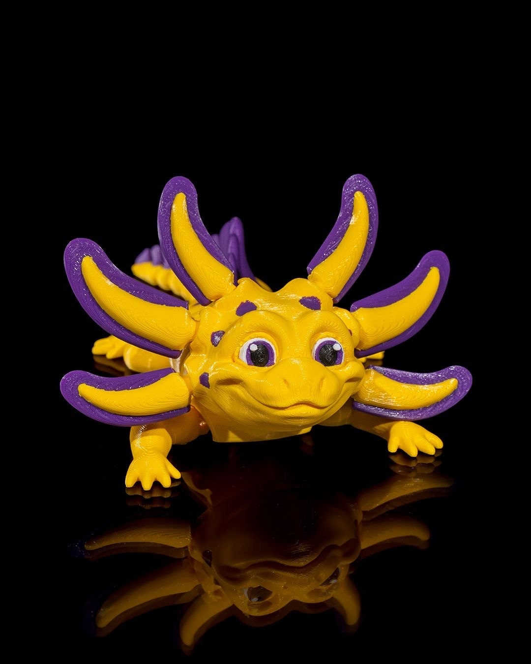 Cute 3D Printed Axolotl Fidget Toy Sensory Pet Axolotl Articulating Toy ...