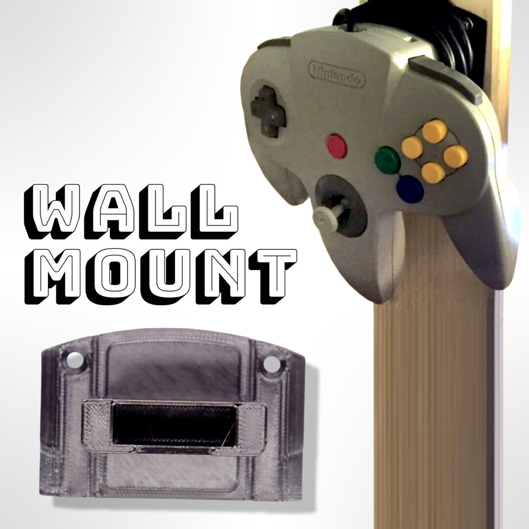 Custom Wall Mount Bracket Holder for Nintendo 64 N64 Controller - Etsy