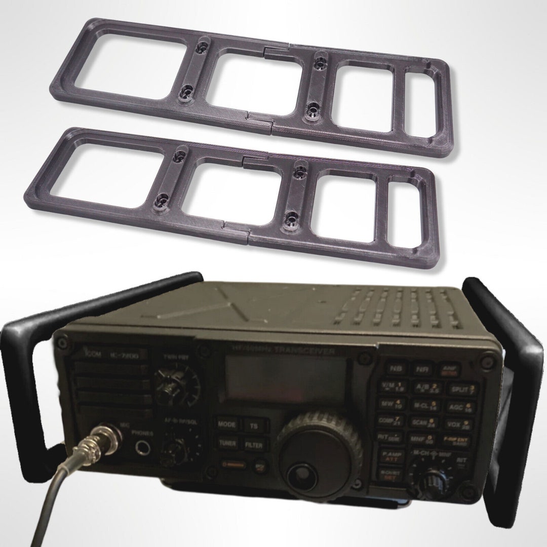 Custom Side Rail Protector Handles for ICOM IC-7200 All Mode Radio ...
