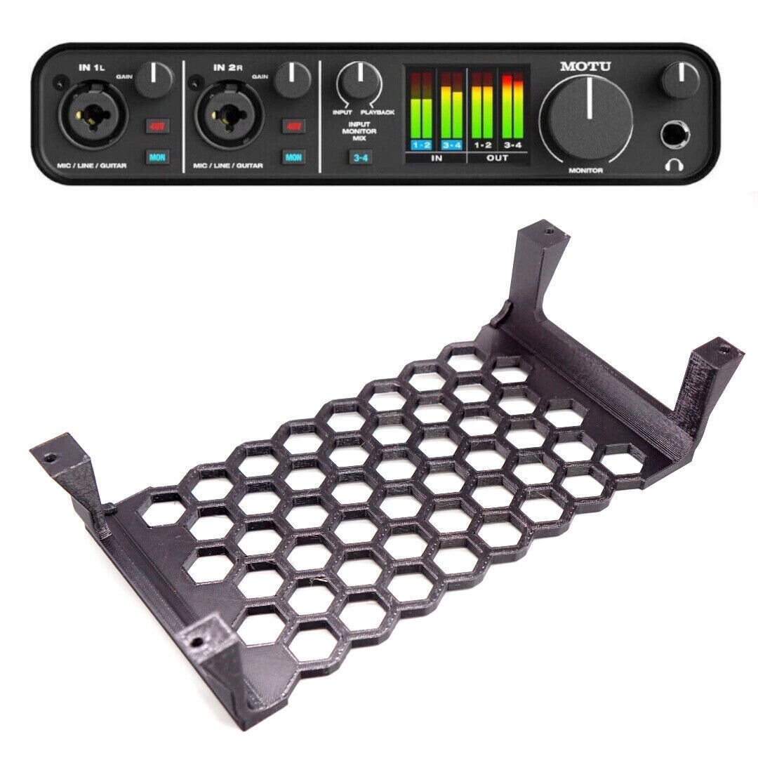 Under Desk / Table Mount for Motu M4 4X4 Usb-c Audio Interface *black ...