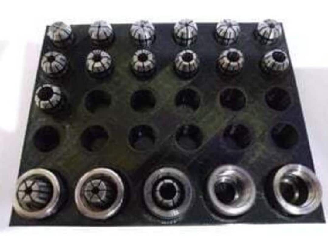 Storage Organizer Rack Tray for ER11 Collets Nuts CNC Milling Chuck ...